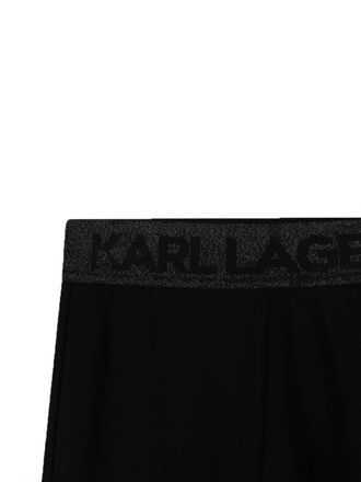 Karl Lagerfeld Viscose Blend Leggings - Black