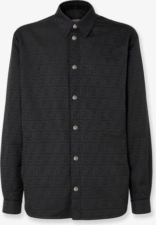 Fendi Black FF Zucca jacquard nylon blouson - FENDI - gender_Man