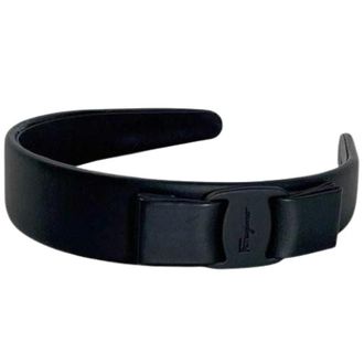 Ferragamo Pre-owned Leder Haar-Accessoire - - Pre-owned - Damen - Schwarzk - ONE SIZE