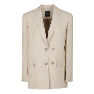 Pinko Pinko, Femme, Vestes, Beige, Taille: 36 FR Veste &Eacute;l&eacute;gante Elevation