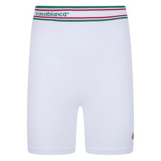 Casablanca Nahtlose Sportshorts - - Sport - Damen - Wei&szlig; - L/XL