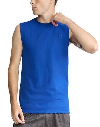 Champion Shirt, Sleeveless, Tank, Classic Muscle Tee Top for Men (Reg. Or Big & Tall) Chemise, Surf The Web, Taille L Homme