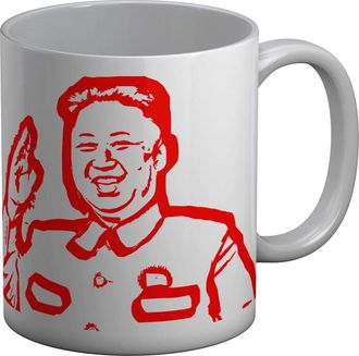 Fabulous Keramische Becher 325ml Kim Jong Un Diktator Nordkorea Kommunist
