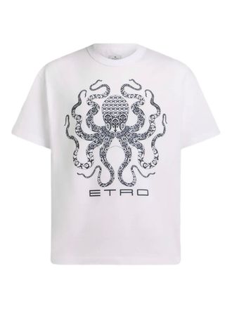 Etro T-Shirt mit Logo-Print - Weiß