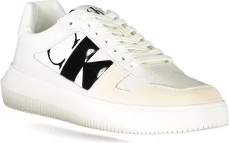 Calvin Klein Contrast CK Logo Sneaker - White