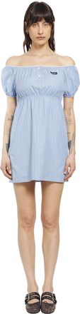 Miu Miu Checked Poplin Mini Dress