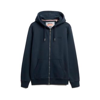 Superdry Homme, Sweatshirts et sweats &agrave; capuche, Bleu, Taille: S Sweat &agrave; capuche zipp&eacute; essentiel