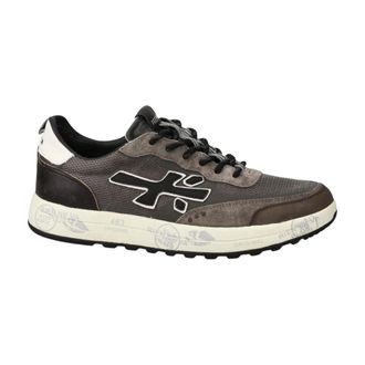 Premiata Homme, Chaussures, Gris, Taille: 43 EU Nous Mesh and Suede Baskets