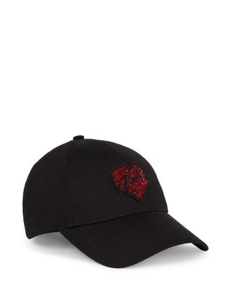 Karl Lagerfeld casquette K/Coeur - Noir