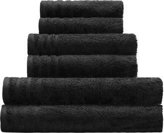 Kleine Wolke 3003926201 G&auml;stetuch Royal, 30 x 50 cm, schwarz