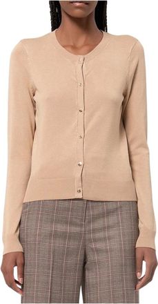 Fracomina Femme, Pulls, Beige, Taille: 40 FR Cardigan Coupe Droite
