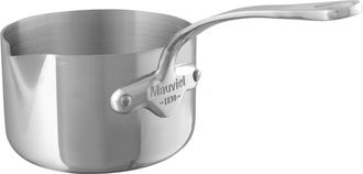 Bloomingdale's MCOOK 5-lagige Saucenpfanne mit Edelstahlguss-Griff, 0,8 l