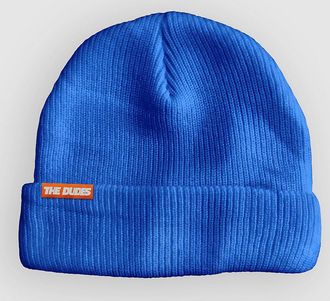 THE DUDES Logo Vermillon Nut Warmer Beanie electric blue