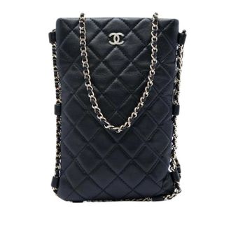 Chanel Sac bandouli&egrave;re matelass&eacute; en cuir dagneau Pre-owned - Femme - Pre-owned - Noir - Taille: ONE Size