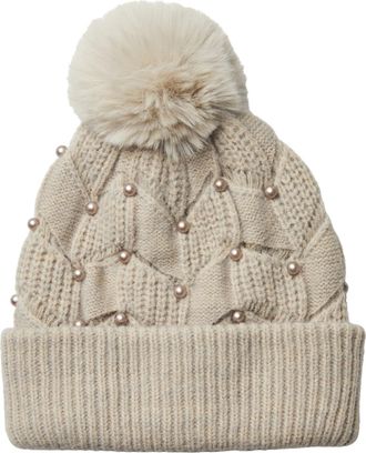Pieces Damen Pcjazmin Hood W. Pom Pom Bc, Silver Mink, Einheitsgröße
