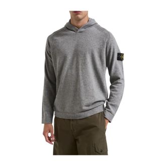 Stone Island Jersey Kapuze - - Sweatshirts & Hoodies - Herren - Grau - M