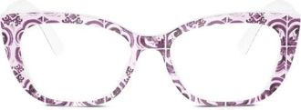 Dolce & Gabbana Femme, Accessoires, Multicolore, Taille: 49 MM Cat Eye Optical Frame