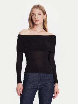 Guess Pullover W5BR48 Z0612 Schwarz Slim Fit