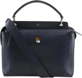 Fendi Pre-owned Sac 2-en-1 Dotcom en cuir de veau - Femme - Pre-owned - Bleu - Taille: ONE Size