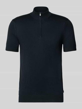 Joop Strickshirt aus Viskose-Mix mit Stehkragen Modell Vadin
