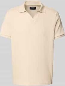 Mc Neal Regular Fit Poloshirt mit V-Ausschnitt
