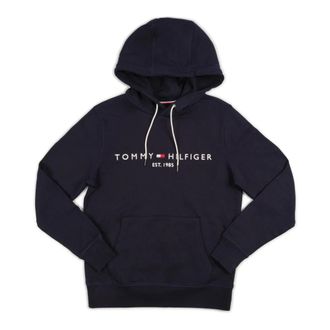 Tommy Hilfiger Logo Hoodie - - Sweatshirts & Hoodies - Herren - Blau - S