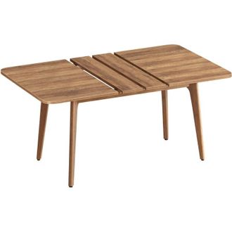 Vasagle Vasagle - Table extensible marron miel 140-180 cm - Capacit&eacute; de charge 120 kg - Design &eacute;pur&eacute; pour 4 &agrave; 8 personnes - Mat&eacute;riaux durables