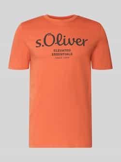 s.Oliver Red Label Regular Fit T-Shirt aus reiner Baumwolle