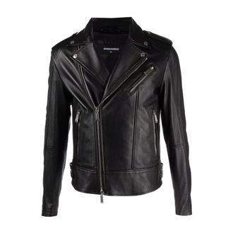 Dsquared2 Schwarze Stilvolle M&auml;ntel - - Jackets - Herren - Schwarzk - L