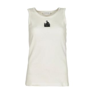 Lanvin Femme, Tops, Blanc, Taille: 40 FR Viscose Top