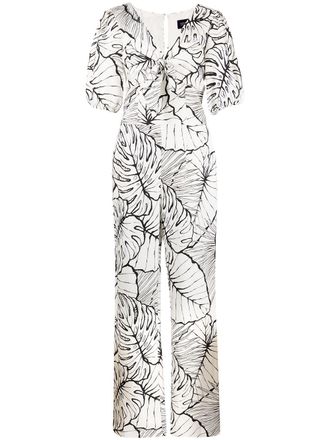 Marchesa Pullover mit Print - Nude