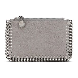 Stella McCartney Femme, Accessoires, Gris, Taille: ONE Size Falabella Zipper Cardholder