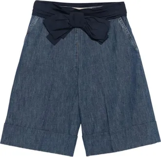Valentino Garavani Femme, Shorts, Bleu, Taille: 40 FR Bermuda en jean avec surdimensionn&eacute;