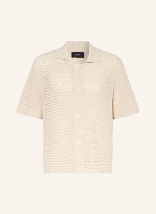 IM BRIAN Im Brian Strickhemd Comfort Fit Mit 3/4-Arm beige