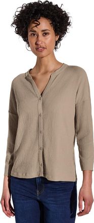 Street One Damen A322905 Tunika-Jacke mit Struktur, Safari beige, 40