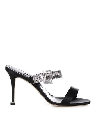 Manolo Blahnik Mules - Noir