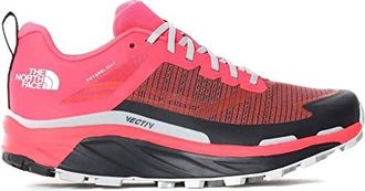 The North Face Femme Vectiv Infinite Chaussure de Marche, TNF Black Brilliant Coral, 39.5 EU