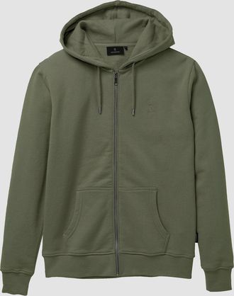 recolution Recolution Herren vegan Sweatjacke Birch Dunkelkhaki