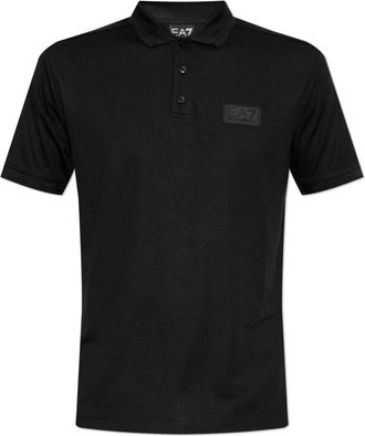 Emporio Armani Emporio Armani Ea7, Homme, Tops, Noir, Taille: 2XL Polo Logo