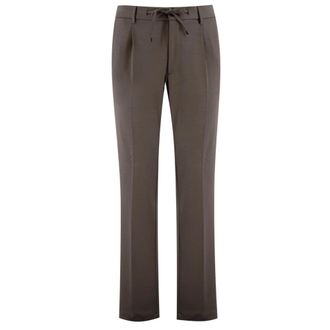 Berwich Hosen mit Kordelzug aus Wolle - - Trousers - Herren - Braun - L