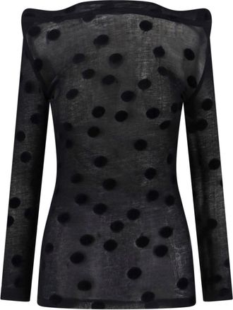 Junya Watanabe Polka Dot Jersey Top