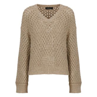 Fabiana Filippi Damen, Strickwaren, Braun, XSGr&ouml;&szlig;e