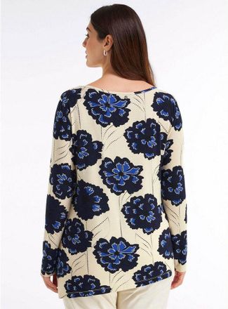Sheego T-Shirt Longshirt Langarm