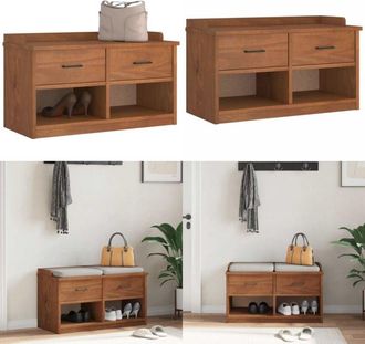 vidaXL Flurbank sandnes 87x40x50 cm Massivholz Kiefer - Vidaxl