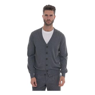 Gran Sasso Cardigan mit Kn&ouml;pfen - - Knitwear - Herren - Grau - L