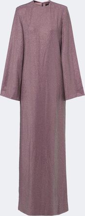 Solace London Robe longue Delano &agrave; cristaux