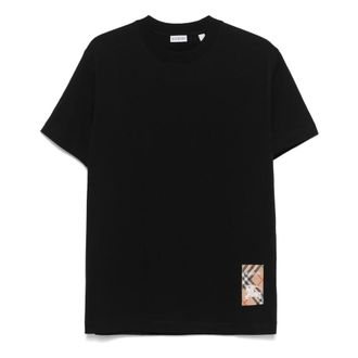 Burberry Homme, Tops, Noir, Taille: S T-shirt noir A1189
