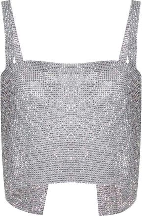 twentyfour Femme, Tops, Gris, Taille: 44 FR Top &agrave; Sequins