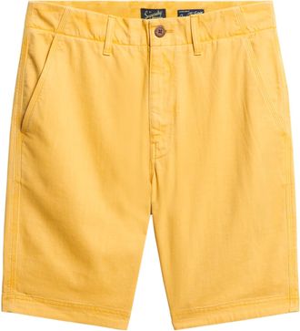 Superdry Herren Vintage International Chinoshorts Maisseide Gelb 34
