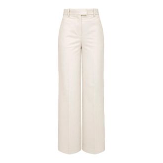Circolo 1901 High-Waisted Hose im maskulinen Schnitt - - Trousers - Damen - Beige - M